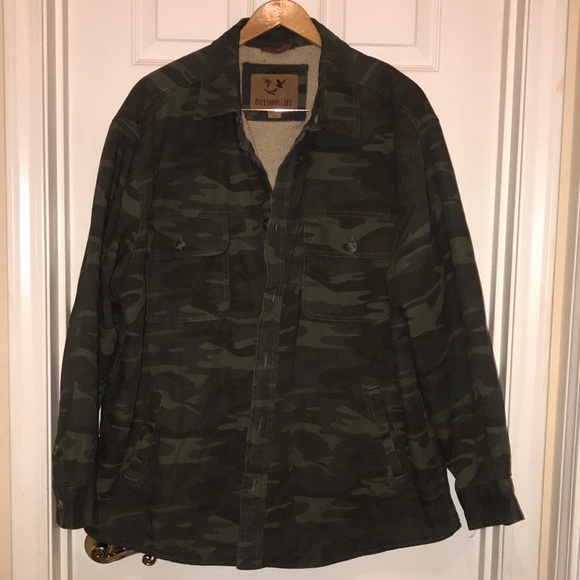 Outdoor Life | Jackets & Coats | Outdoor Life Camouflage Army Fatigue ...